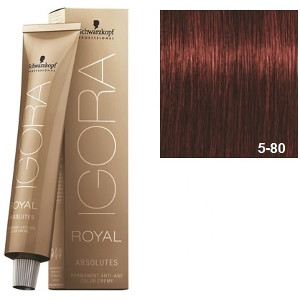 Igora Royal Absolutes 5-80 Schwarzkopf Castaño Claro Rojo Natural 60ml